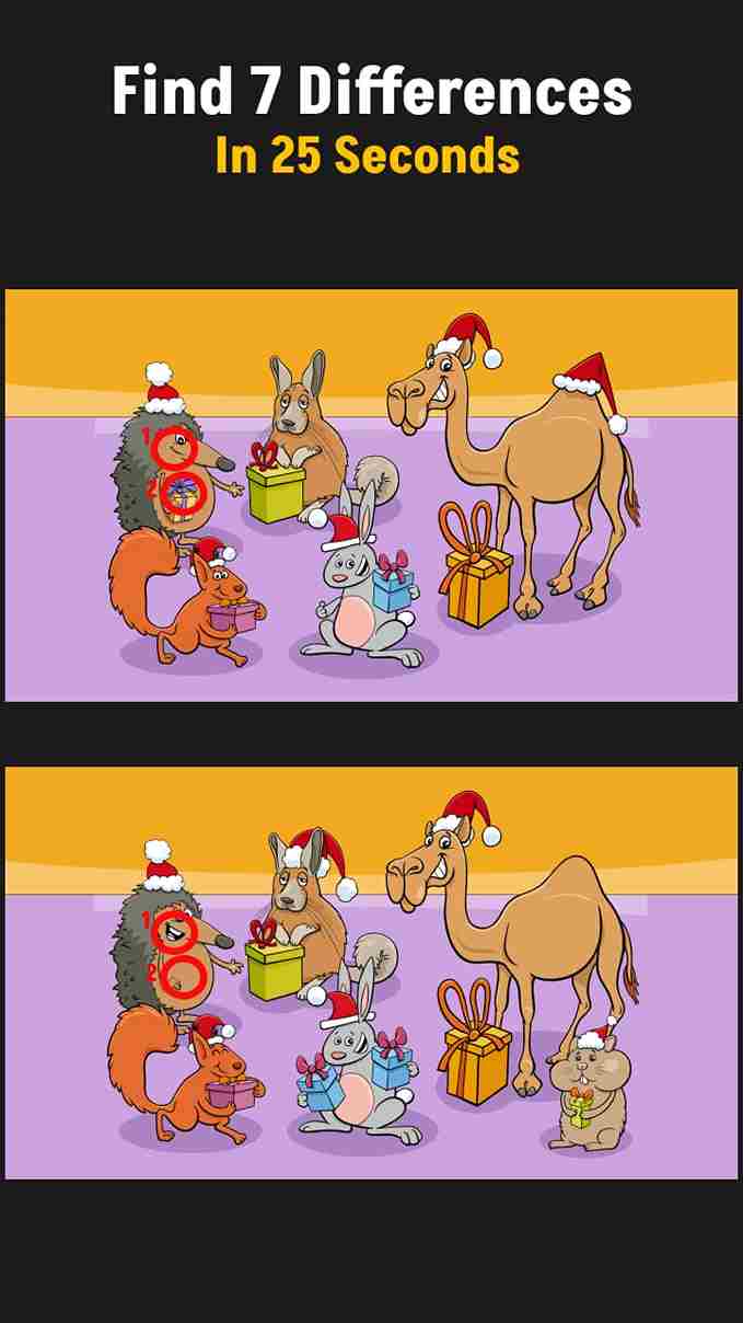Find 7 Differences in 25 Seconds! Test Your Observation Skills Now ...